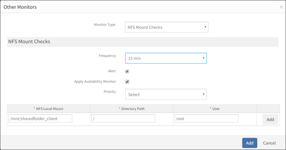 Monitoring Using NFS Mount Checks OpsRamp Documentation